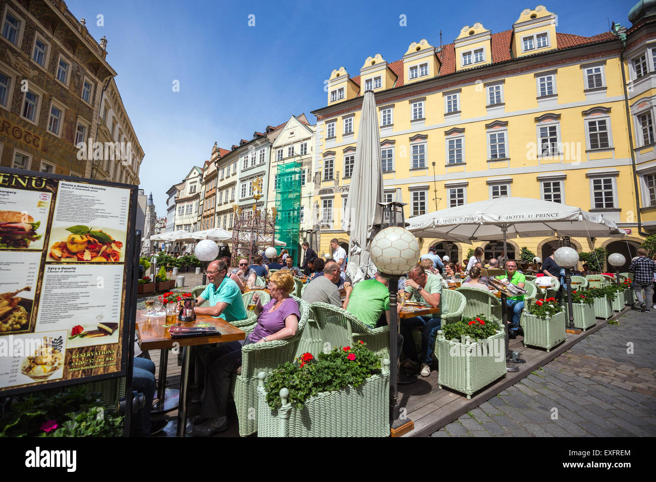 Little square cafe old town hi-res stock photography and images - Alamy