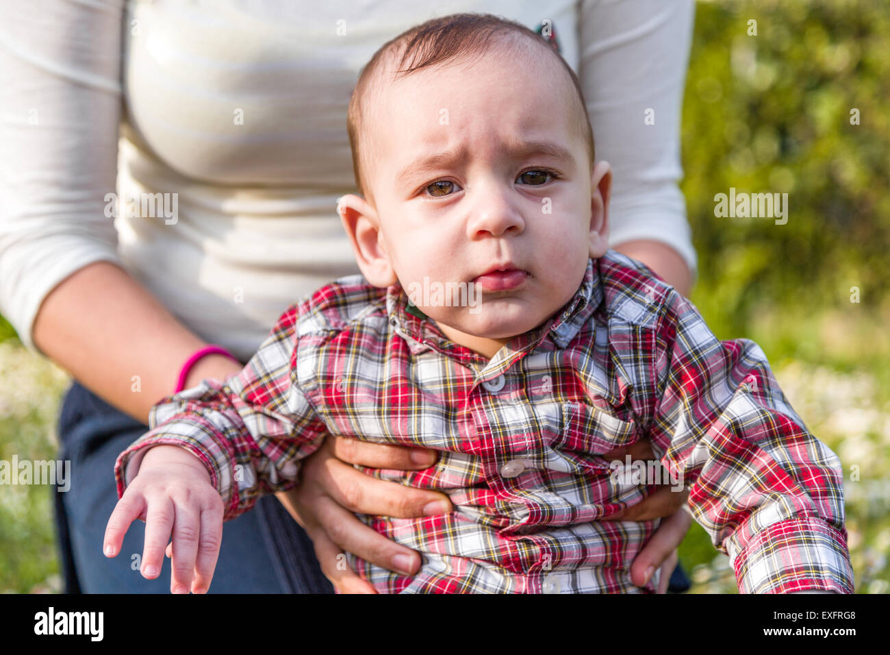 Baby with red hair hi-res stock photography and images - Alamy