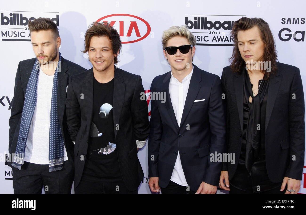 One Direction at the 2015 Billboard Music Awards held at the MGM Garden ...