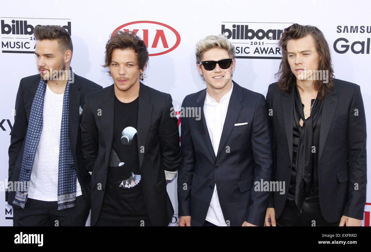 One Direction at the 2015 Billboard Music Awards held at the MGM Garden ...