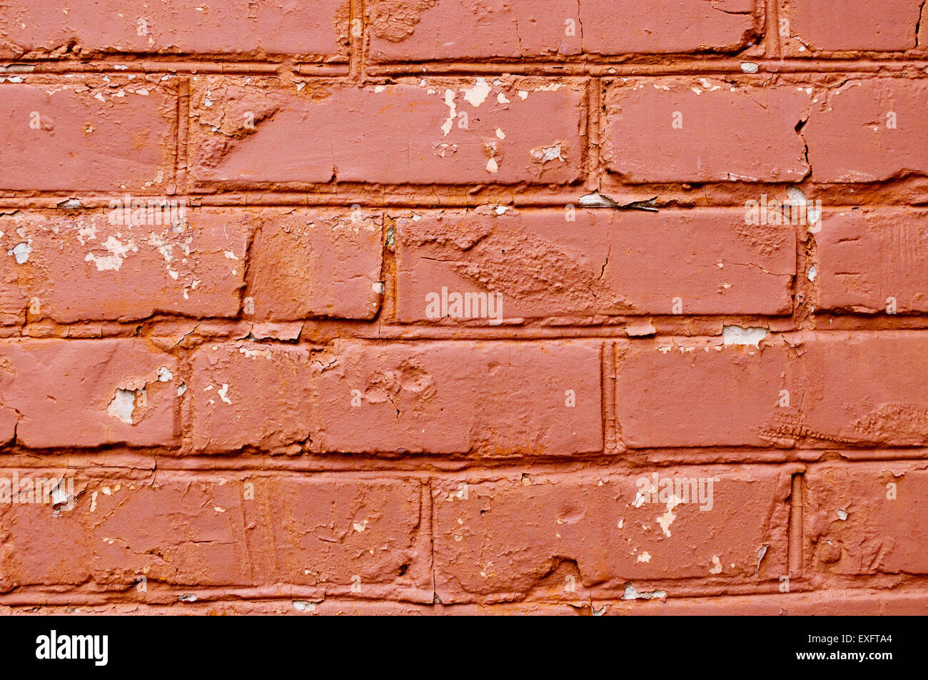 old painted red brick wall Stock Photo - Alamy