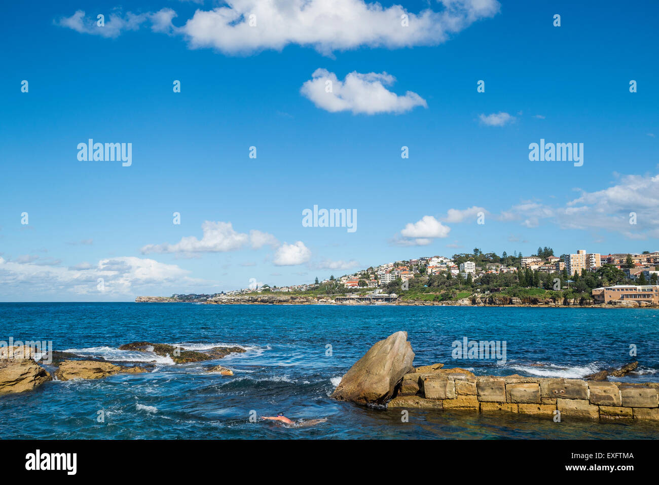 Swimmer, Coogee, Dunningham Park, Sydney, Australia Stock Photo - Alamy