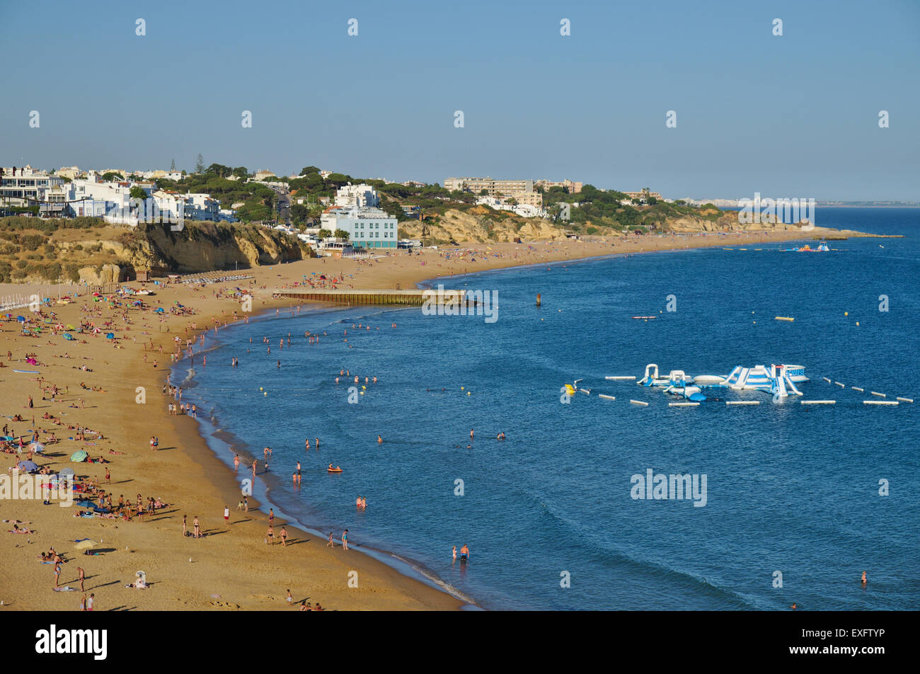Fishermen's beach (Praia dos Pescadores) during summertime, in ...