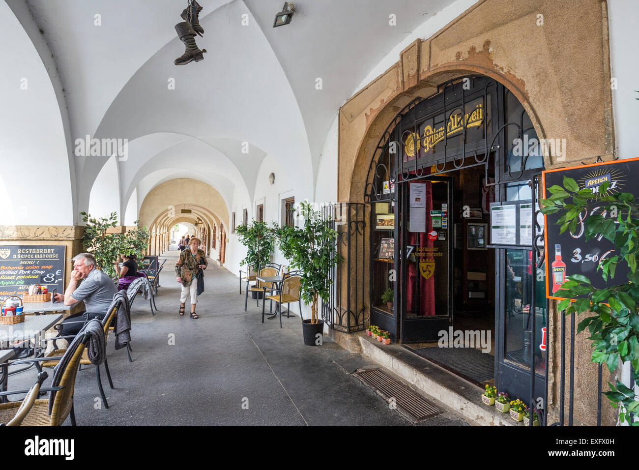 arcade near prague castle, Loretanska street, Pohorelec, Hradcany ...