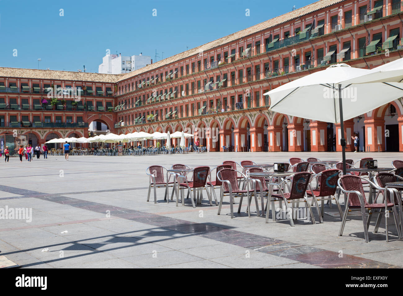 CORDOBA, SPAIN - MAY 28, 2015: The Plaza de la Corredera square Stock ...
