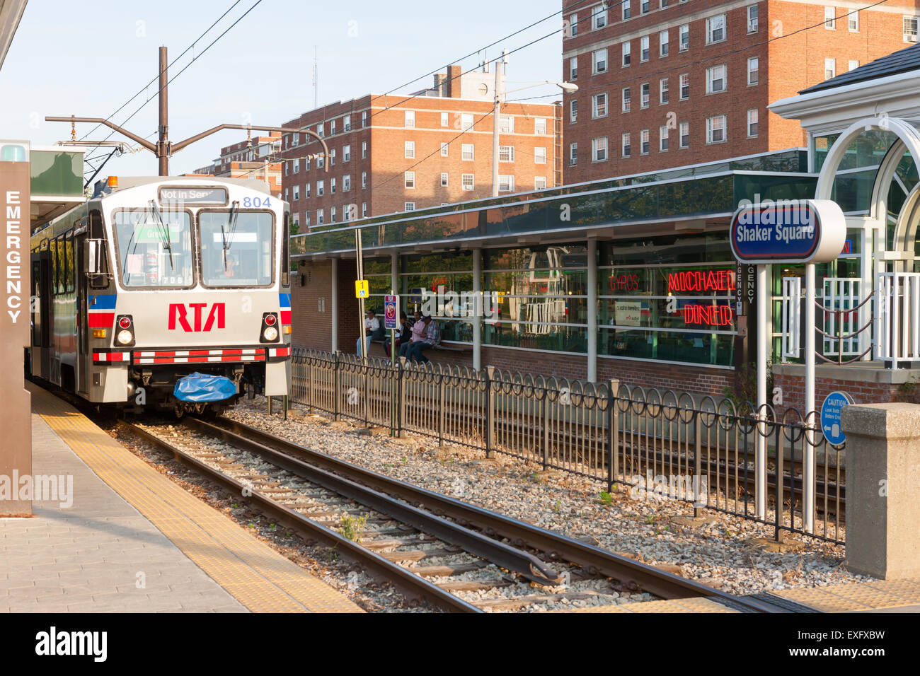 A Regional Transit Authority (RTA) train passes through the Shaker ...