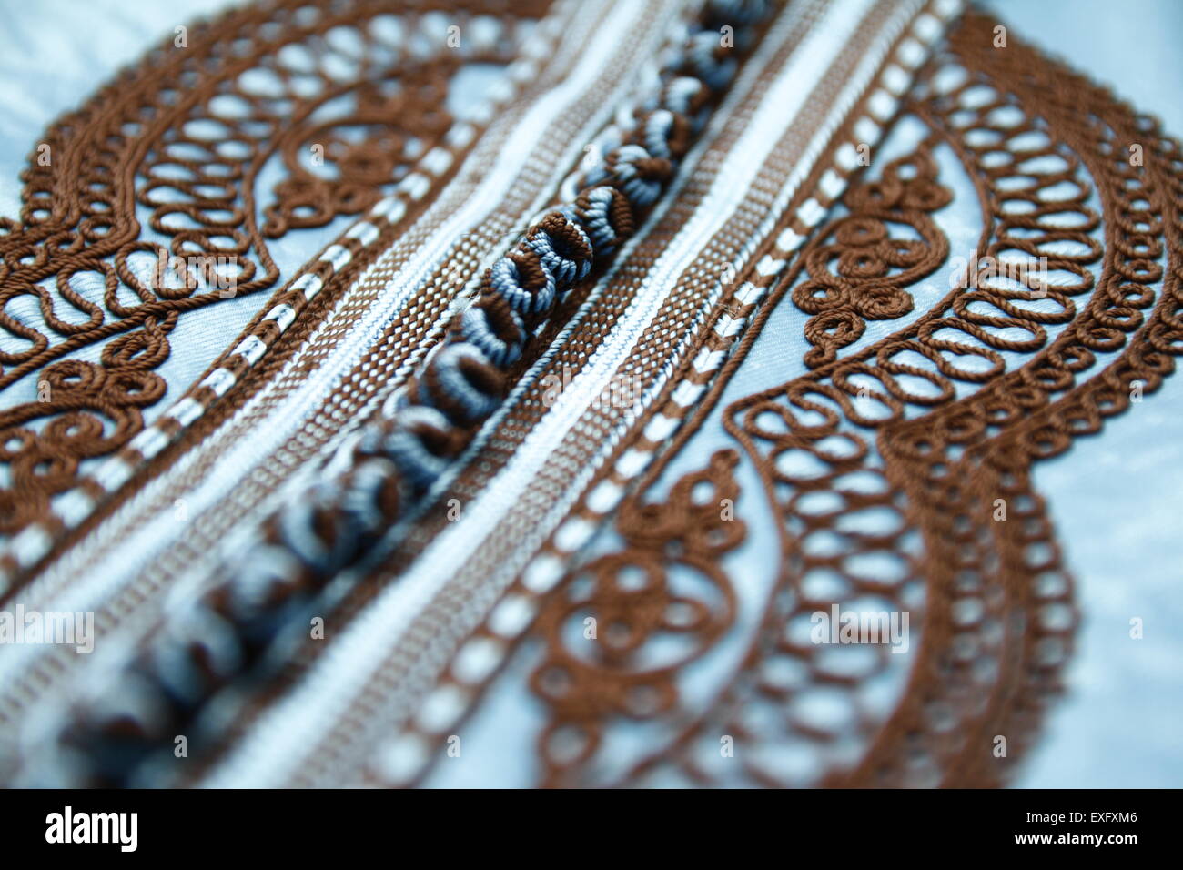 Moroccan Caftan embroidery details Stock Photo - Alamy