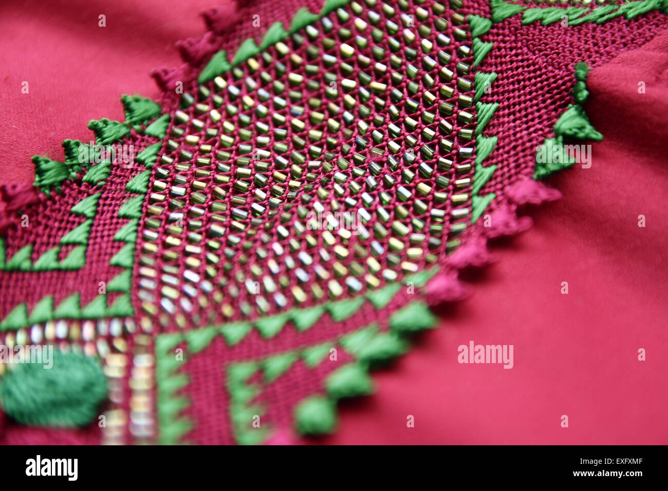 Moroccan Caftan embroidery details Stock Photo - Alamy