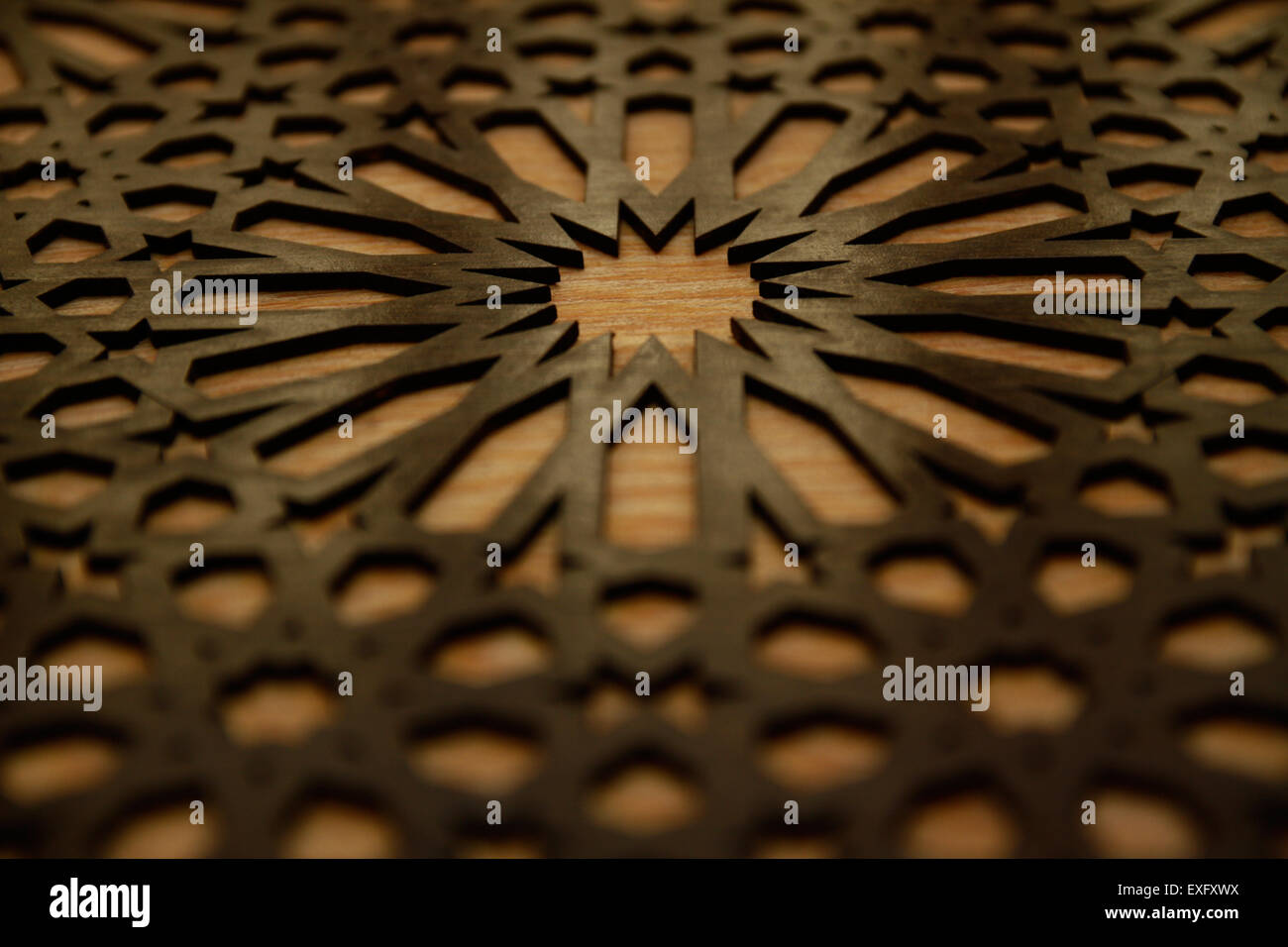 antique moroccan wood art Stock Photo - Alamy