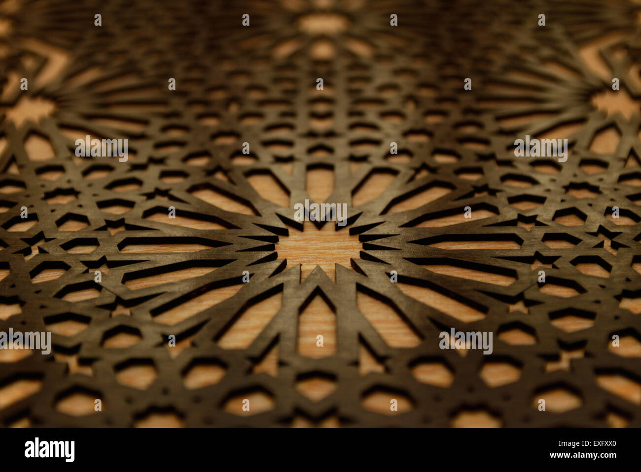 antique moroccan wood art Stock Photo - Alamy