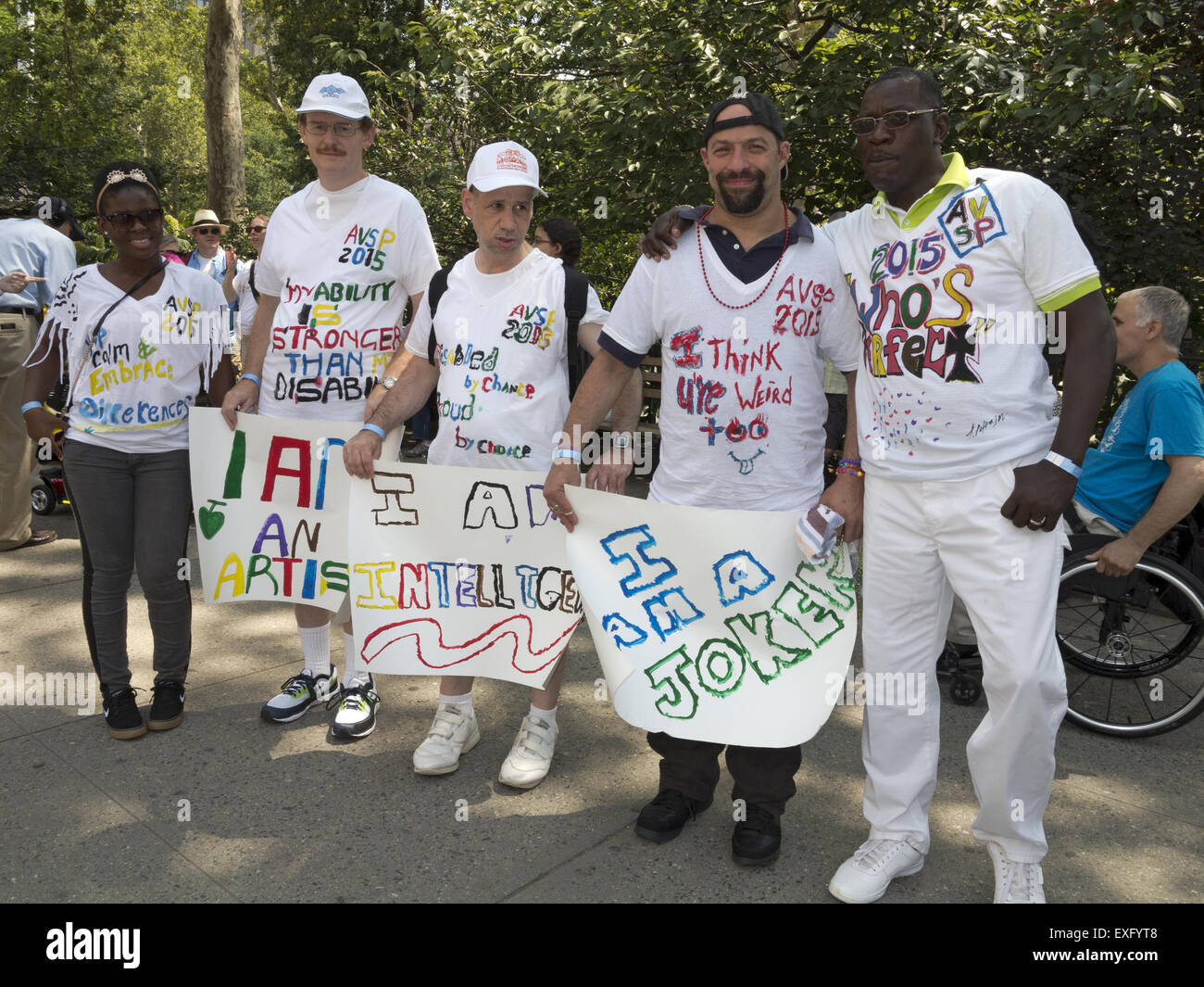 People with disabilities and their supporters march in the first Annual ...