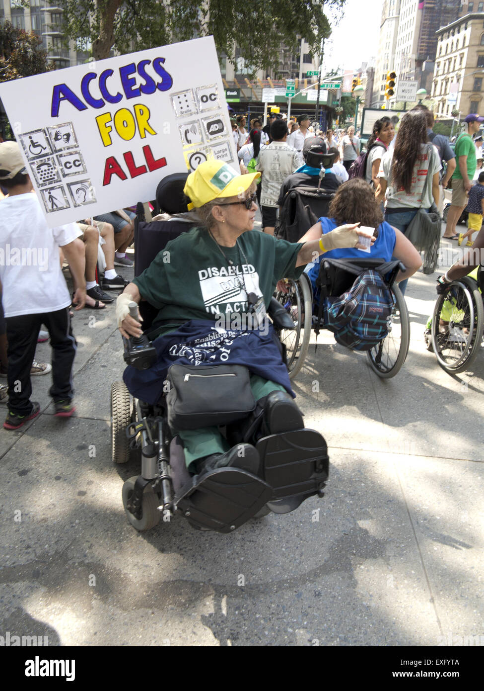 People with disabilities and their supporters march in the first Annual ...