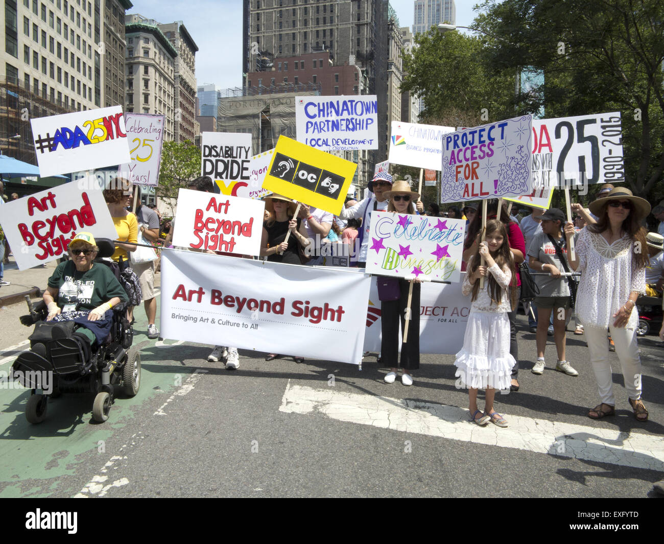 People with disabilities and their supporters march in the first Annual ...