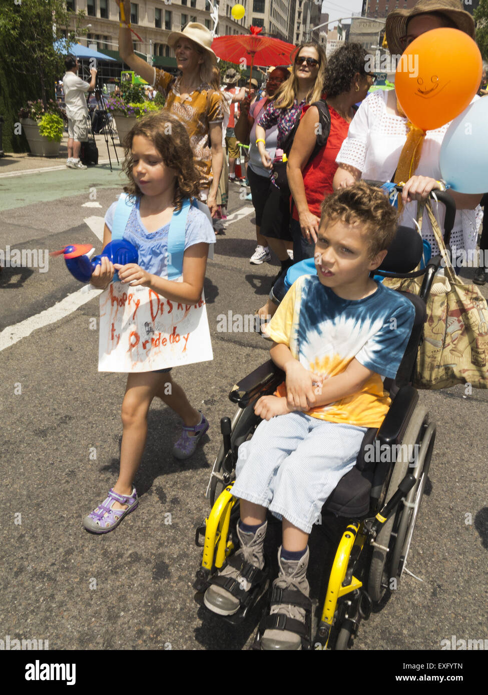 People with disabilities and their supporters march in the first Annual ...