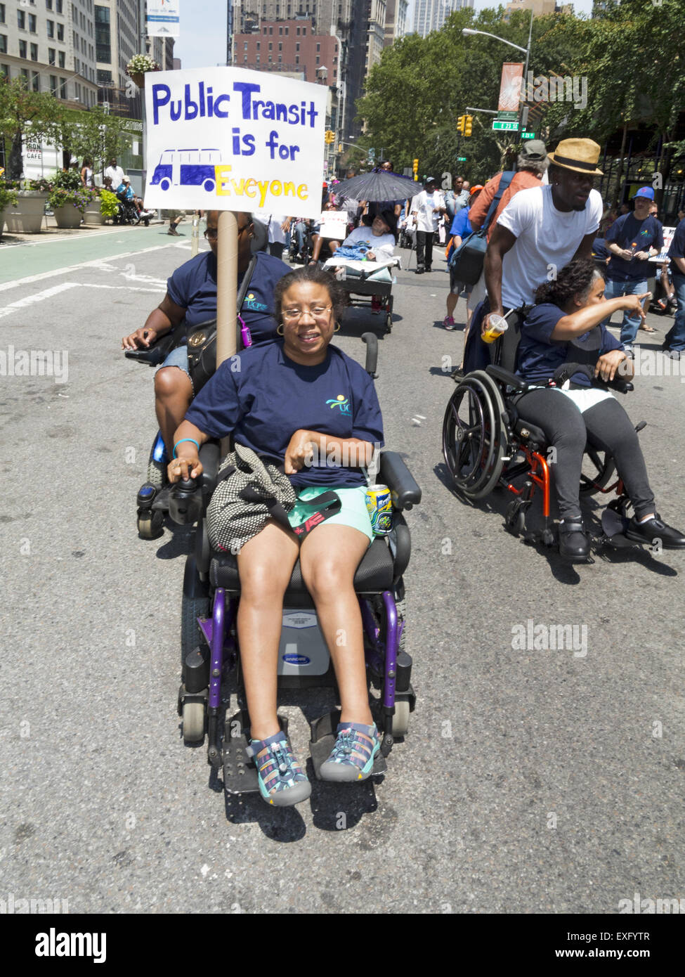 People with disabilities and their supporters march in the first Annual ...