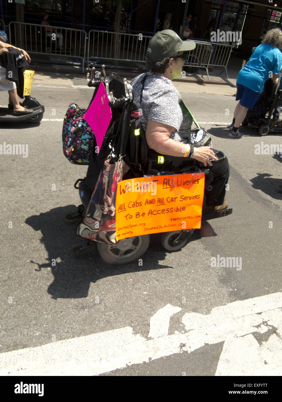 People with disabilities and their supporters march in the first Annual ...