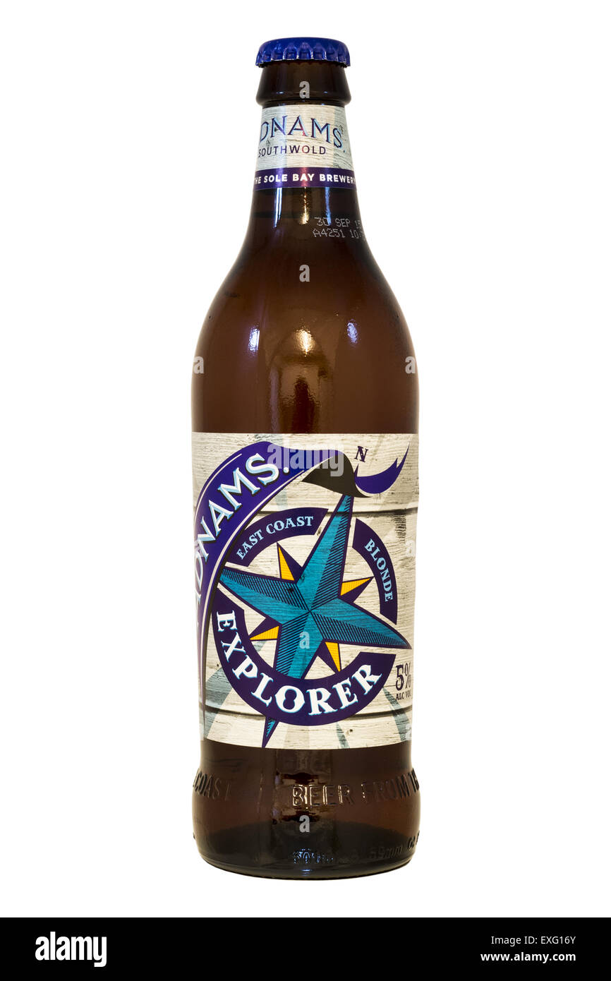 Adnams Brewery - Explorer bottled beer - current @ 2015 Stock Photo - Alamy