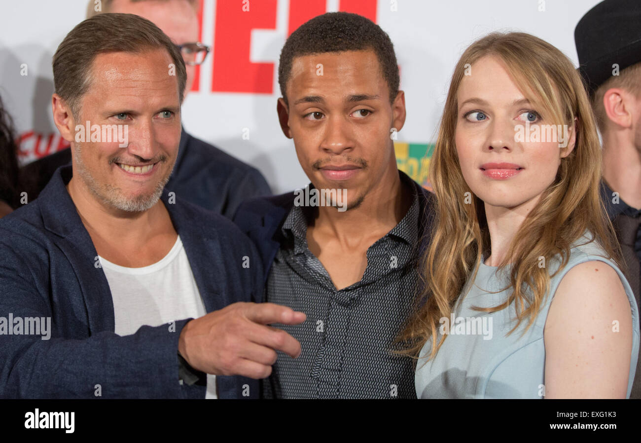 Berlin, Germany. 13th July, 2015. (L-R) German actors Benno Fuermann (l ...
