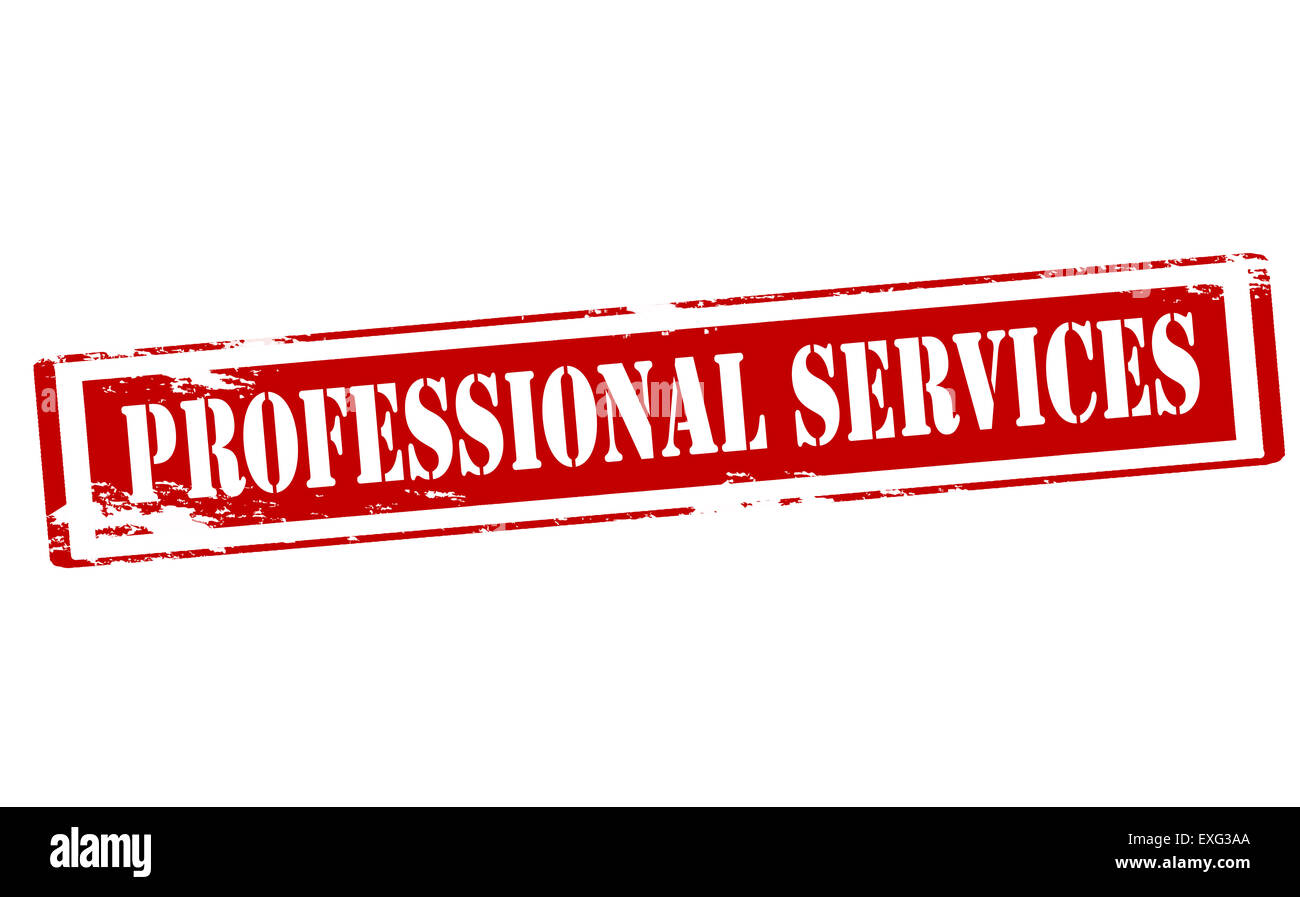 Rubber stamp with text professional services inside, illustration Stock ...