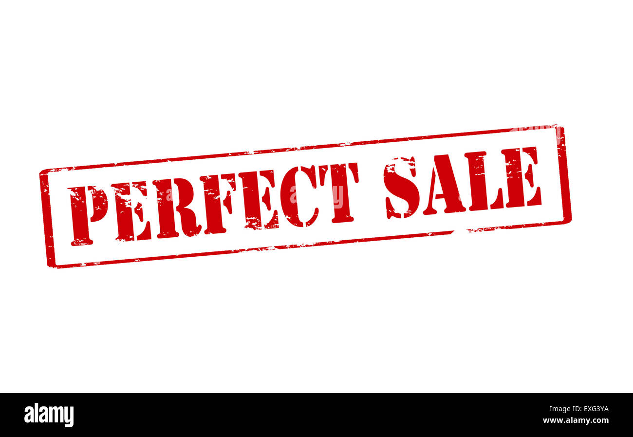 Rubber stamp with text perfect sale inside, illustration Stock Photo ...