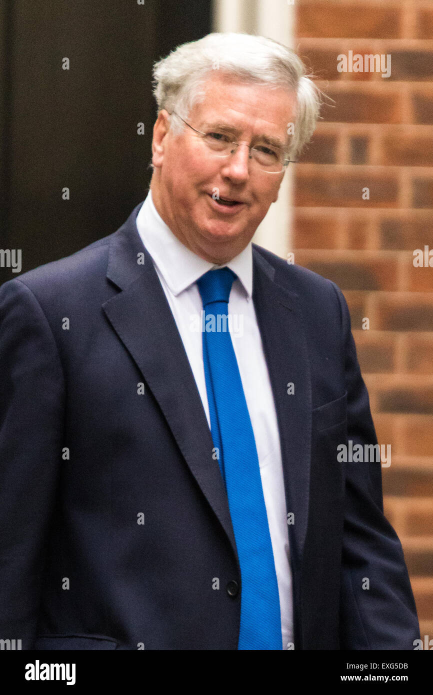 Downing Sreet, London, July14th 2015. Defence Secretary Michael Fallon ...