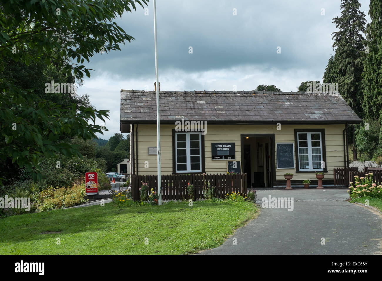 Welshpool station, Y Trallwng Stock Photo - Alamy
