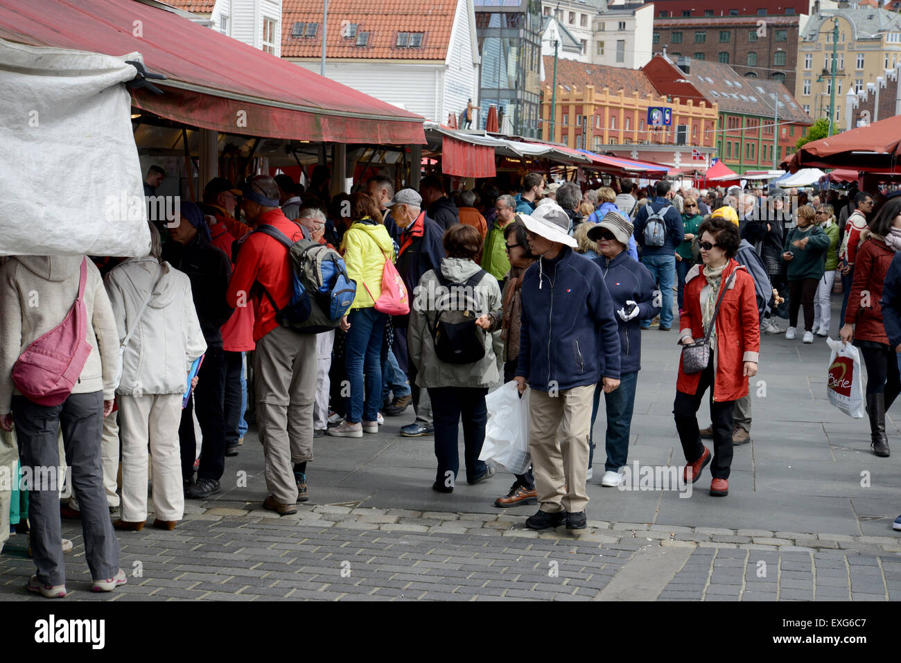 The Fish market in Bergen in Norway the Gateway to the Norwegian Fjords ...