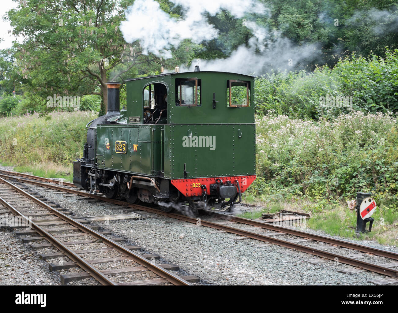 0-6-0T 823 Countess Welshpool & llanfair light railway Stock Photo - Alamy