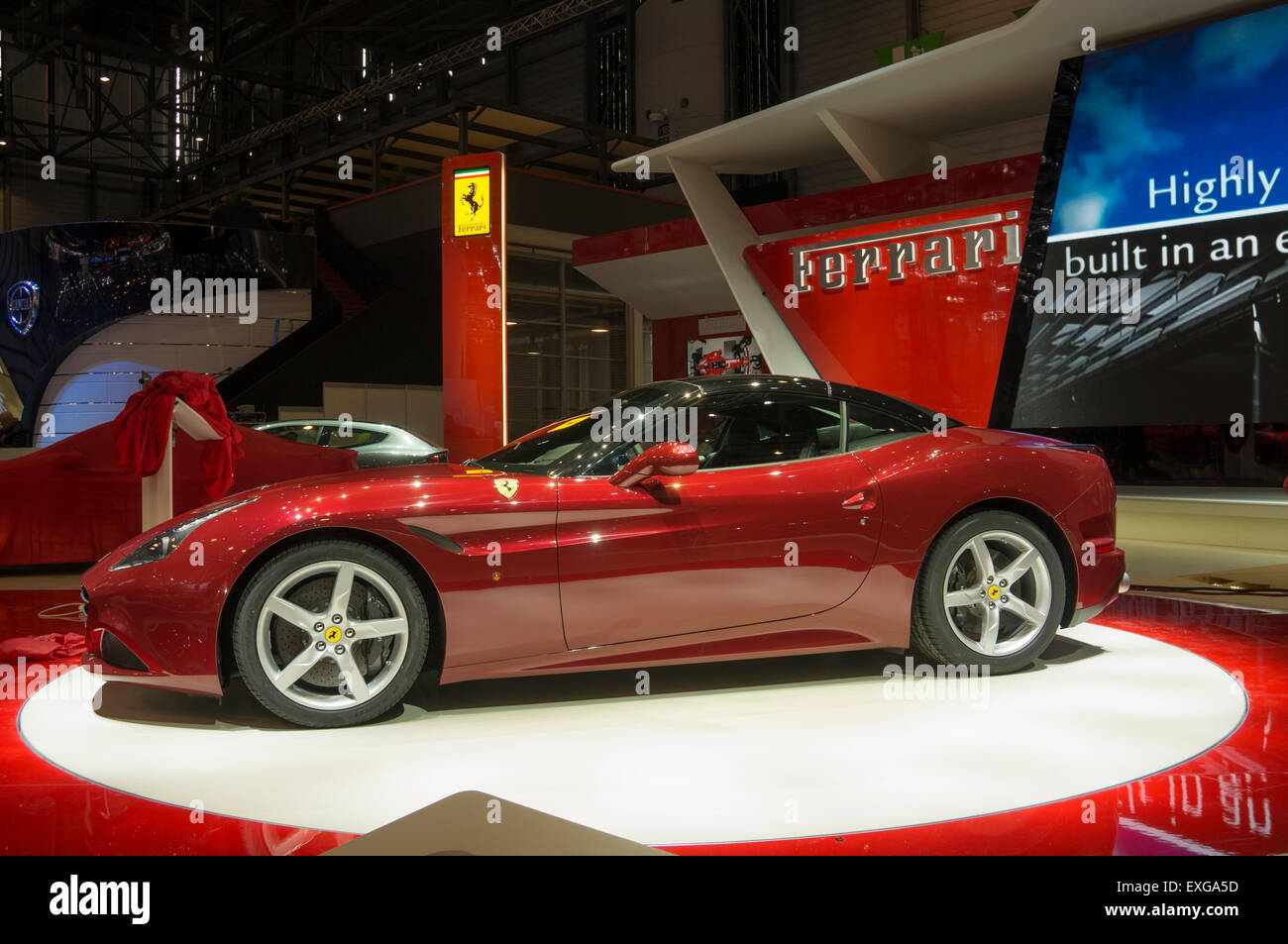 Ferrari California on display at the 84th Geneva Motor Show Stock Photo ...