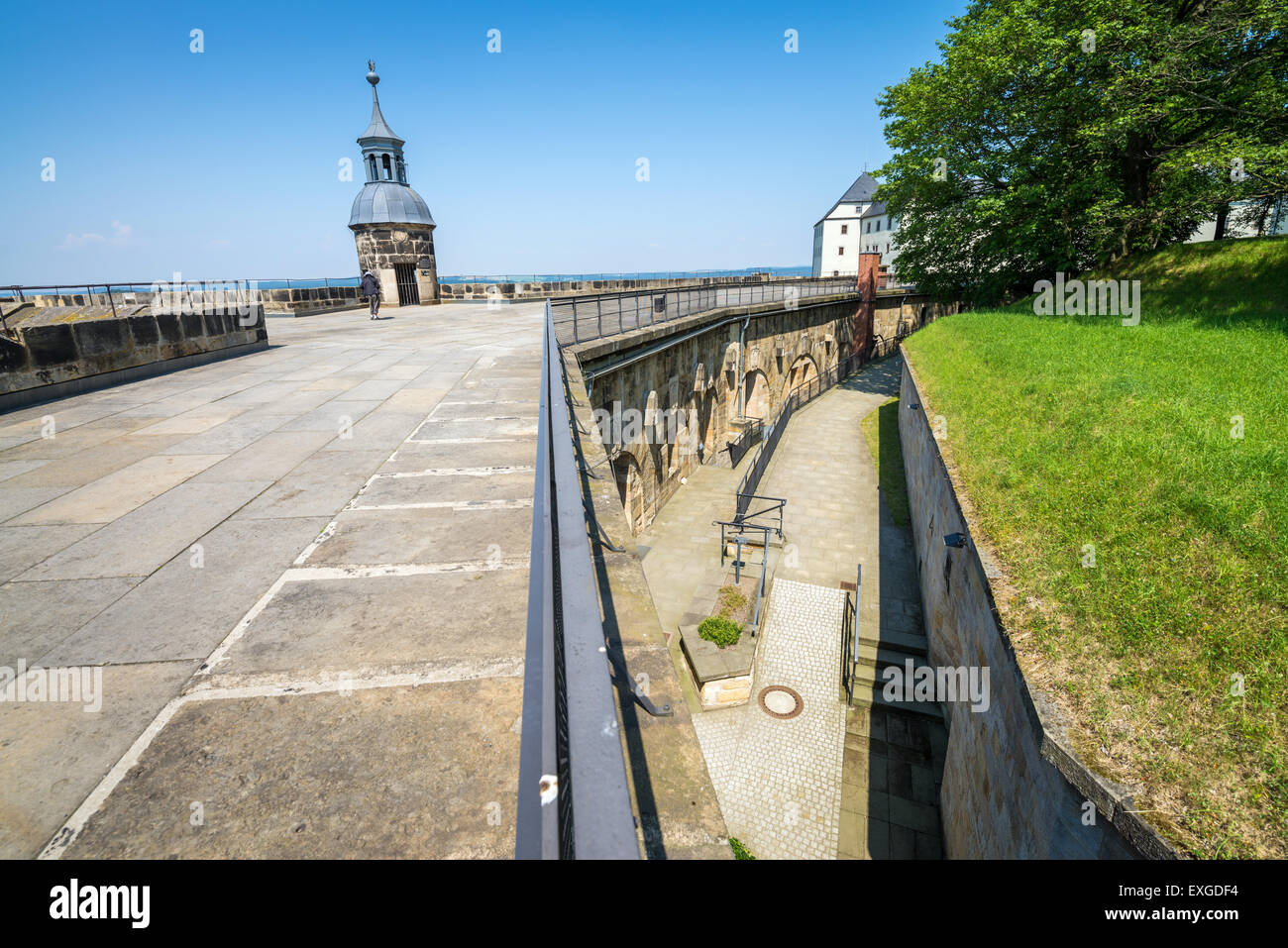 Fortress Koenigstein, Saxonian Swiss, Saxony, Germany, Europe Stock ...