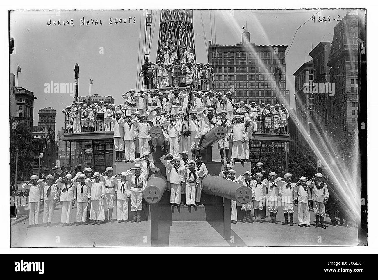 Junior Naval Scouts are young recruits undergoing training in naval ...