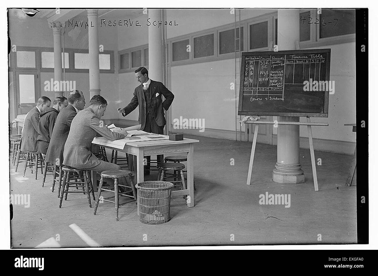 This image captures the Naval Reserve School, an important military ...