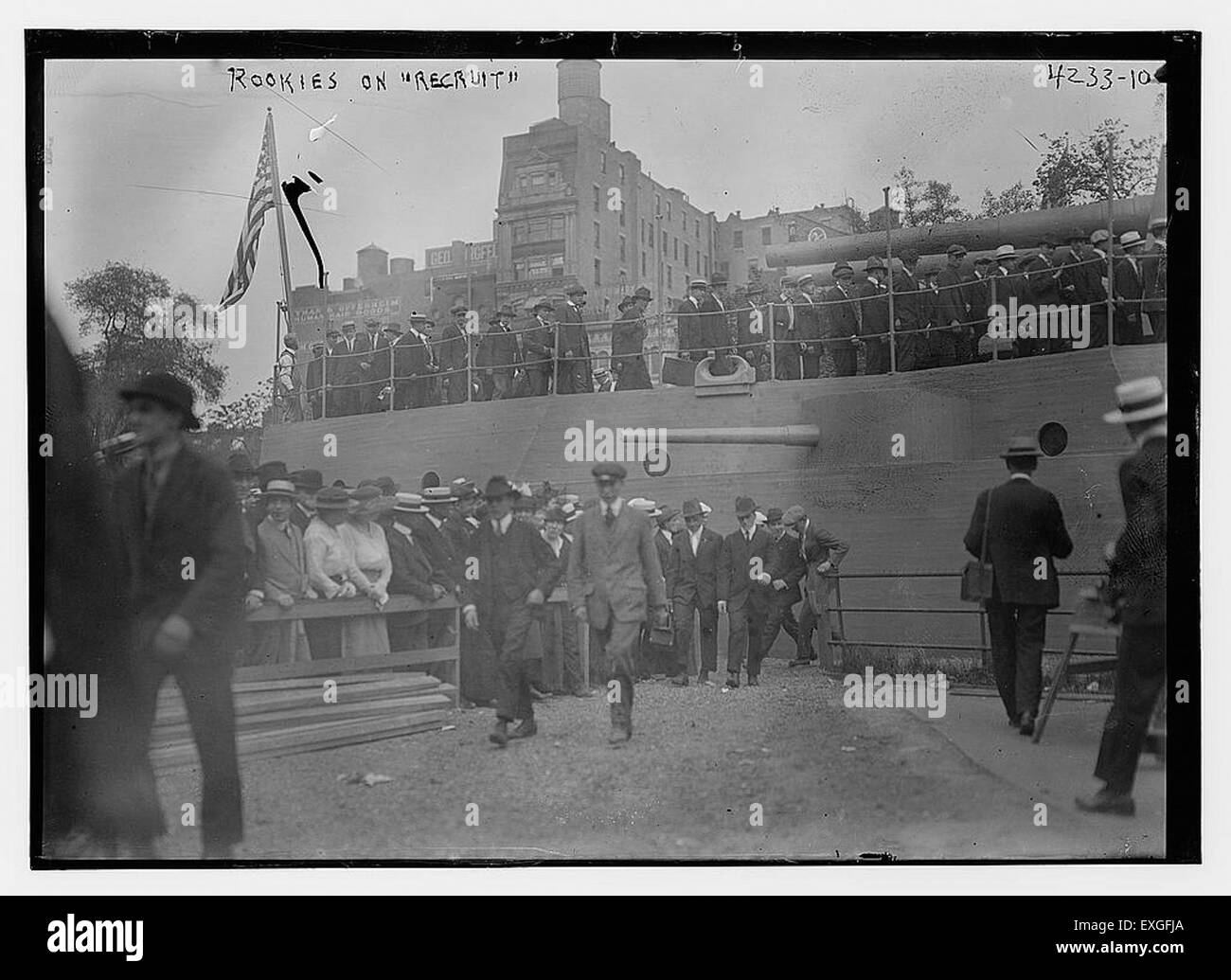 The image titled 'Rookies on RECRUIT' shows a group of young military ...
