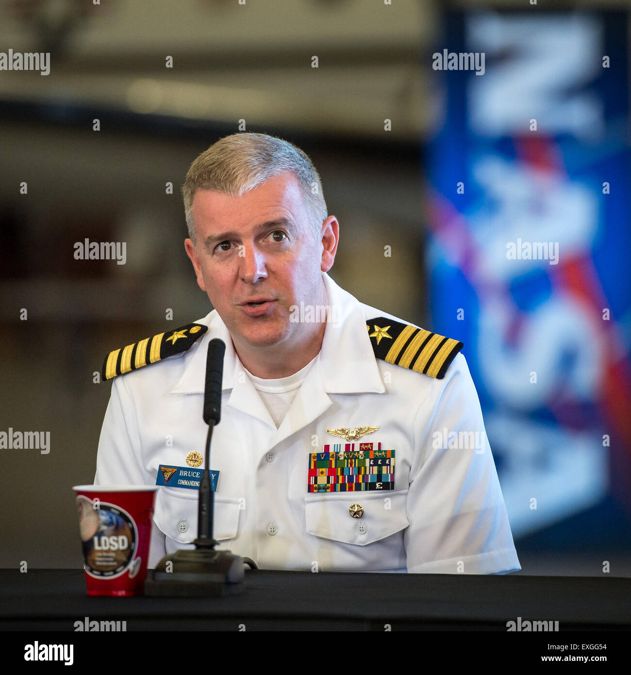 Captain Bruce Hay from the U.S. Navy's Pacific Missile Range Facility ...