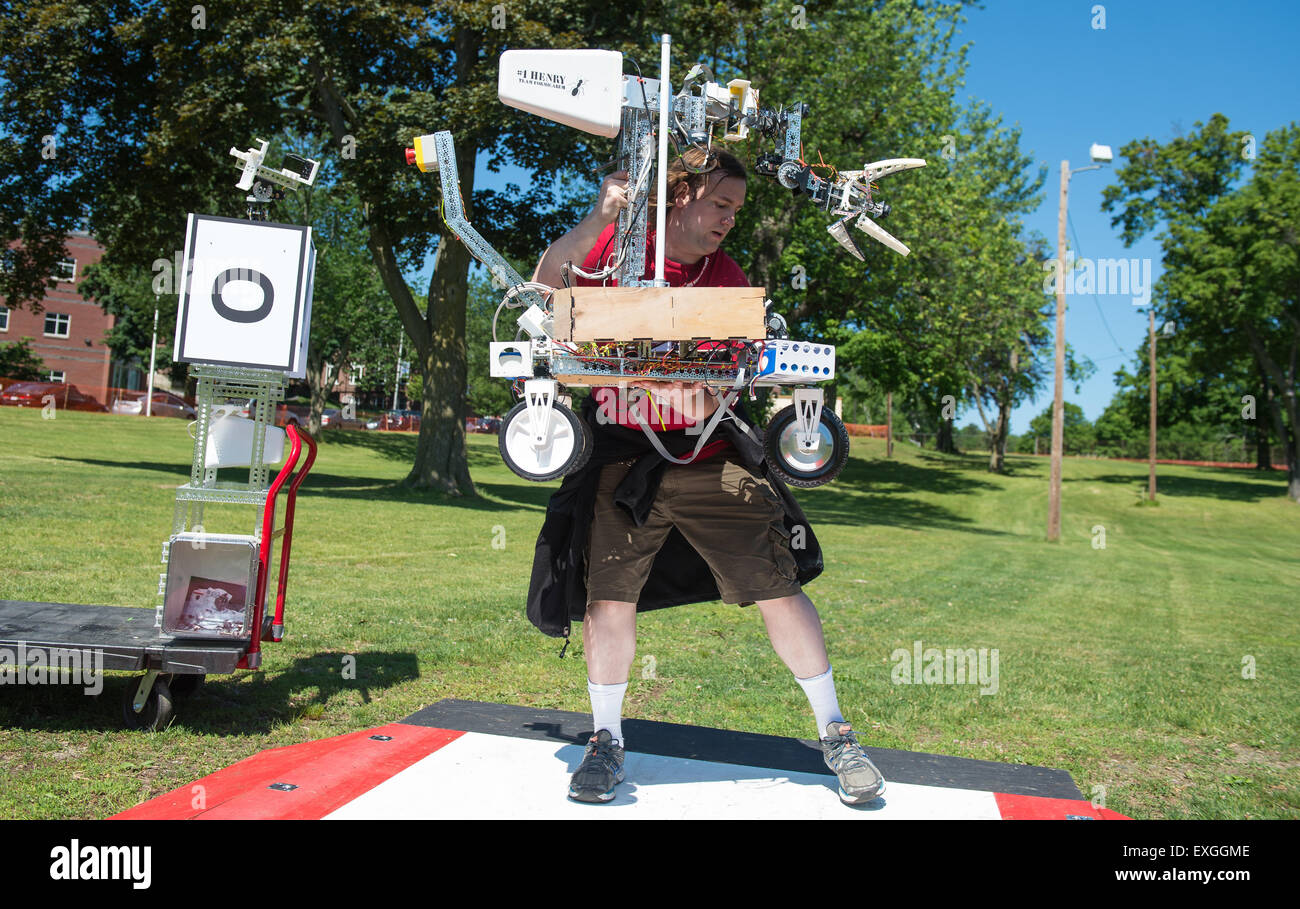 Marcus Menghini and his team, Formicarum, prepared their robot for the ...