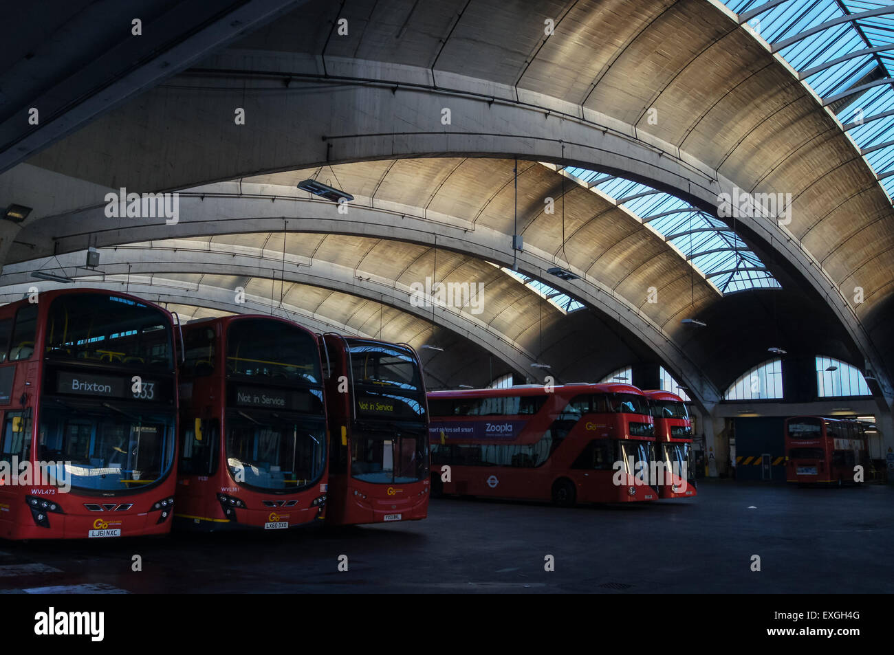 Stockwell Bus Garage by A .E. Beer and Adie, Button & Partners, 1952 ...