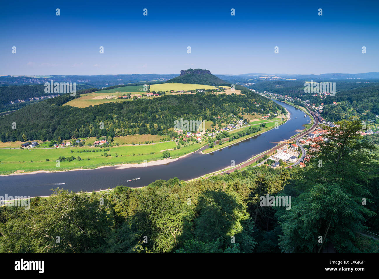 Geography travel germany landscapes elbe hi-res stock photography and ...