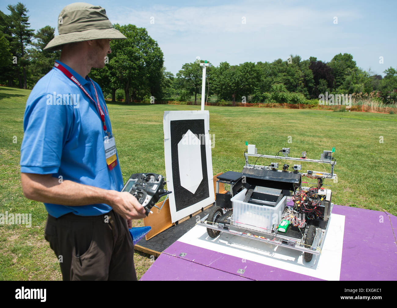 The Sirius team robot participates in the 2015 Sample Return Robot ...