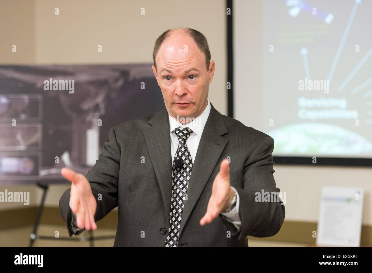 Ben Reed presented NASA's satellite servicing technologies and their ...