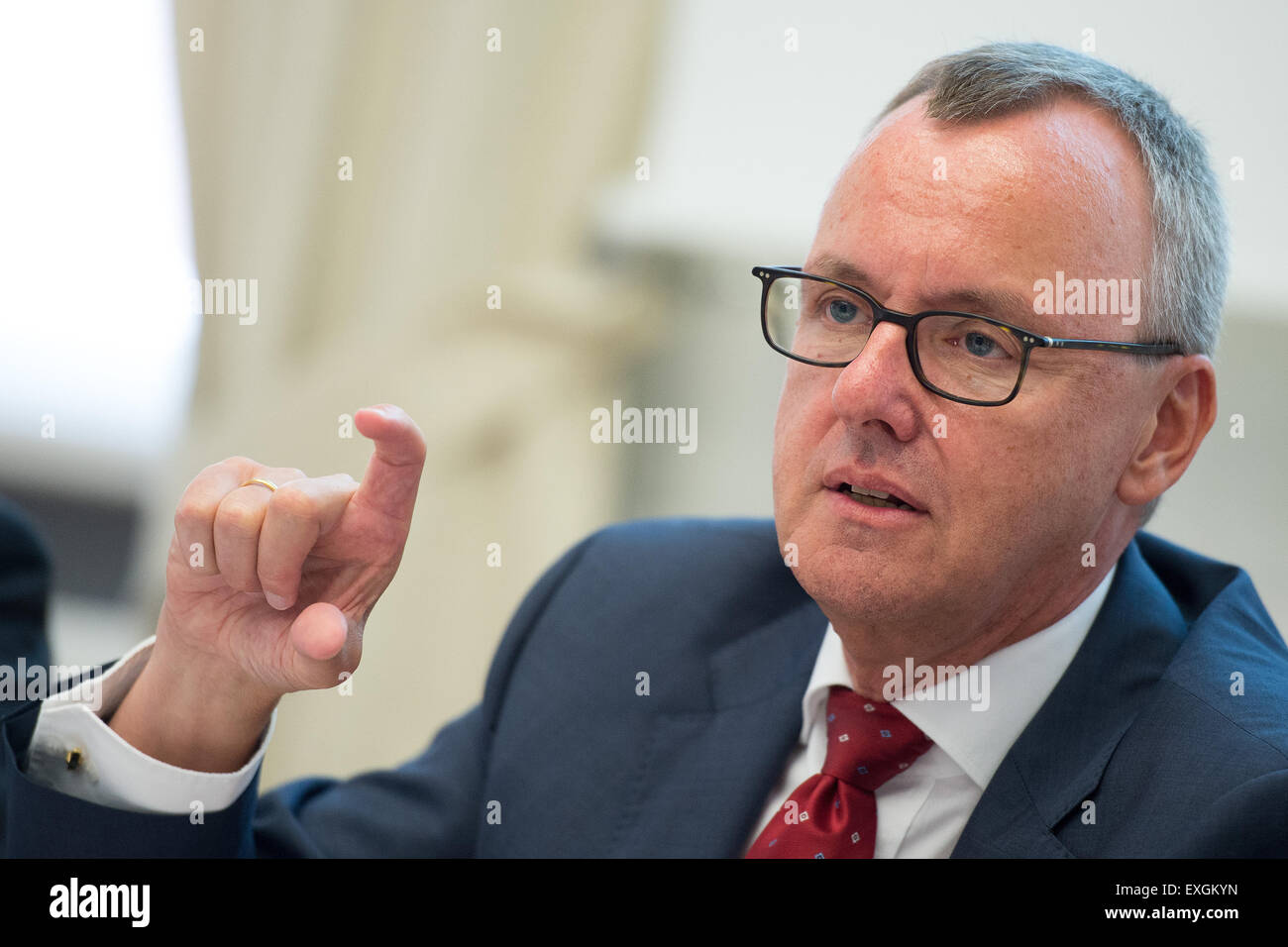 Bergheim, Germany. 14th July, 2015. CEO of RWE Generation SE and RWE ...
