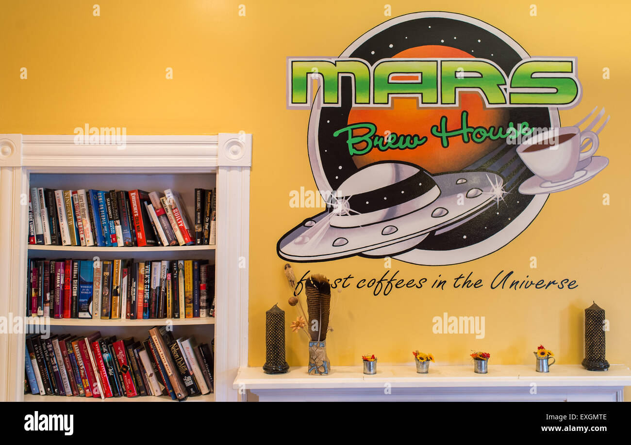 A mural inside the Mars Brew House is seen during the Mars New Year's ...