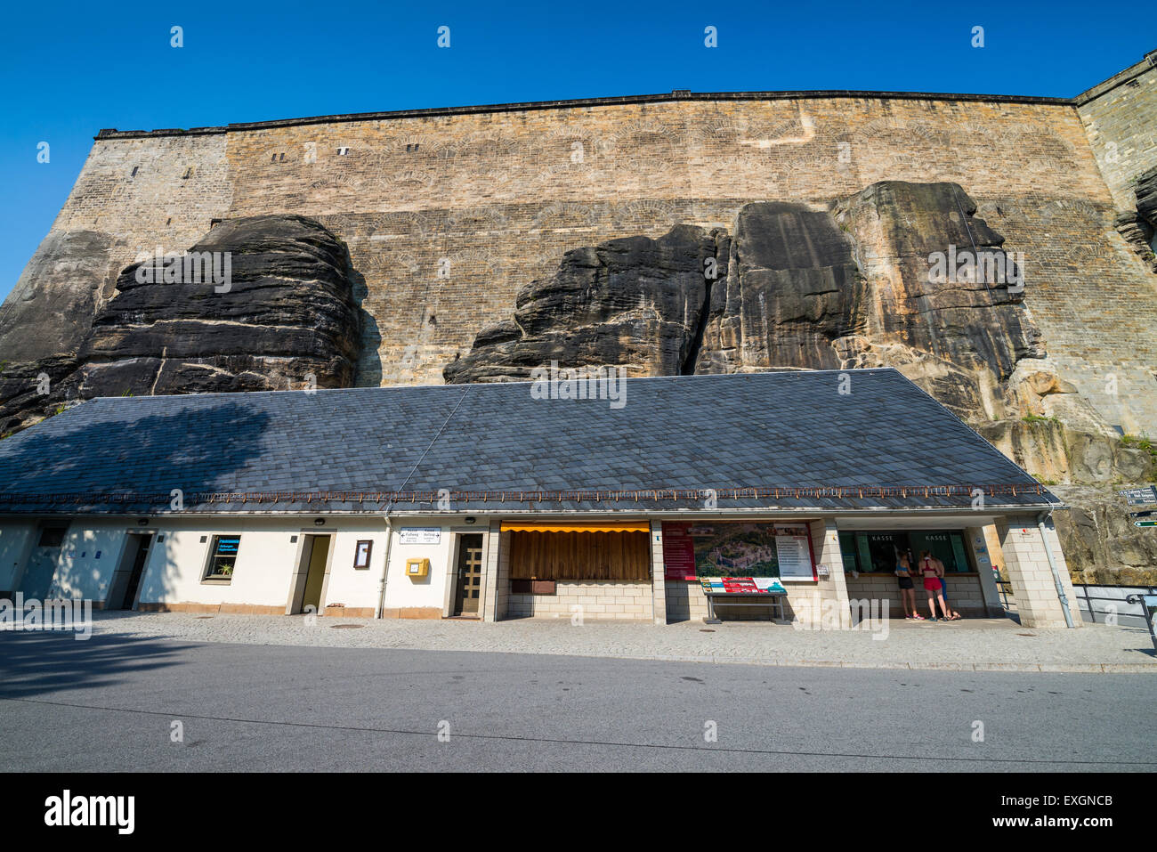 Fortress Koenigstein, Saxonian Swiss, Saxony, Germany, Europe Stock ...