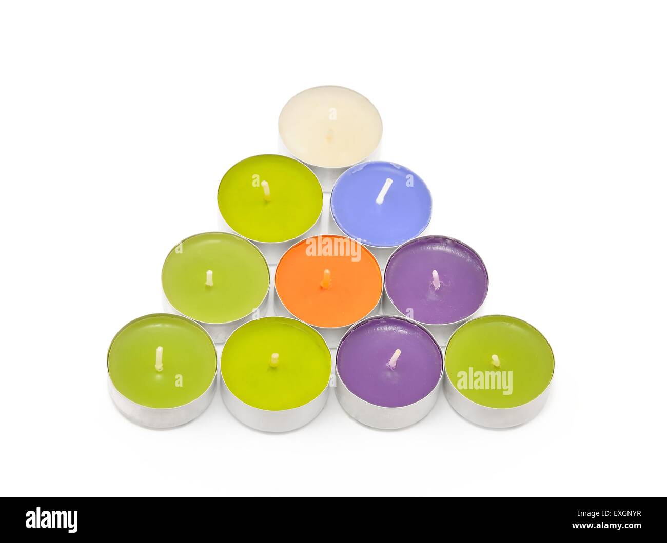 White tea light candles hi-res stock photography and images - Alamy