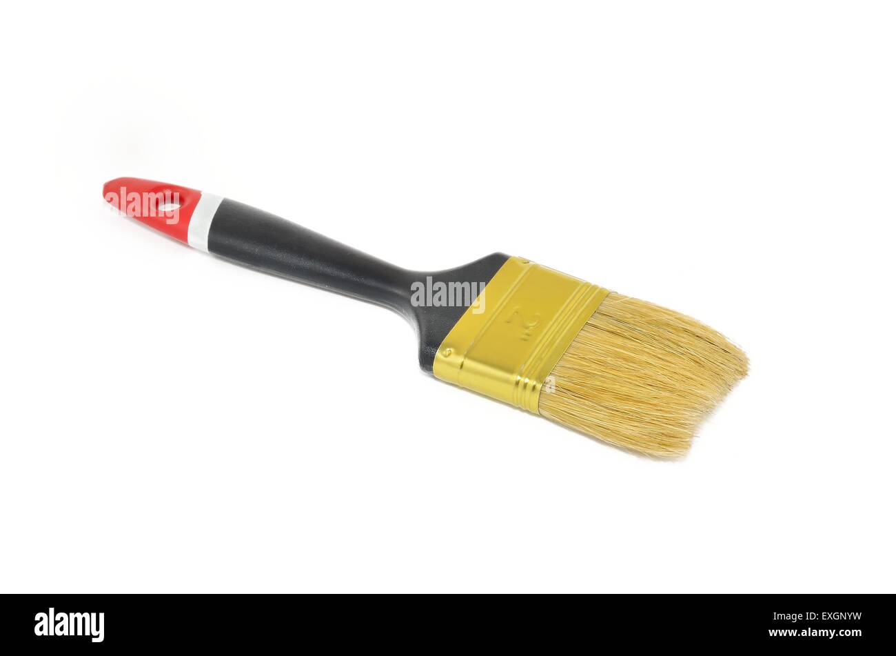 One paintbrush. Flat brush for painting isolated on white background ...