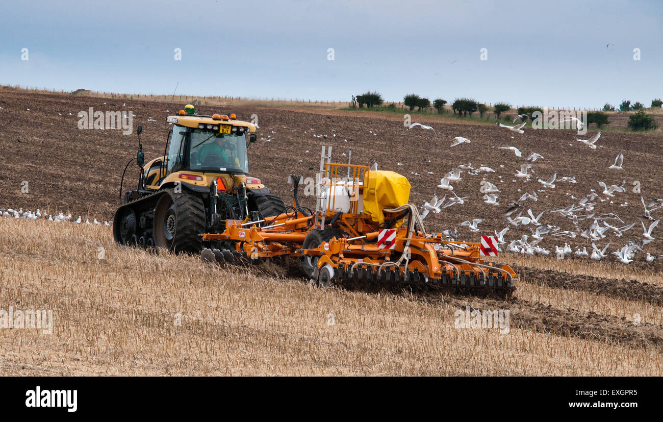 Caterpillar tractor ploughing hi-res stock photography and images - Alamy