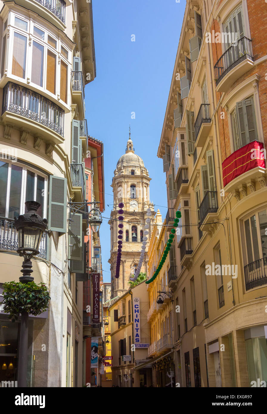 Famous marques de larios street in town malaga hi-res stock photography ...