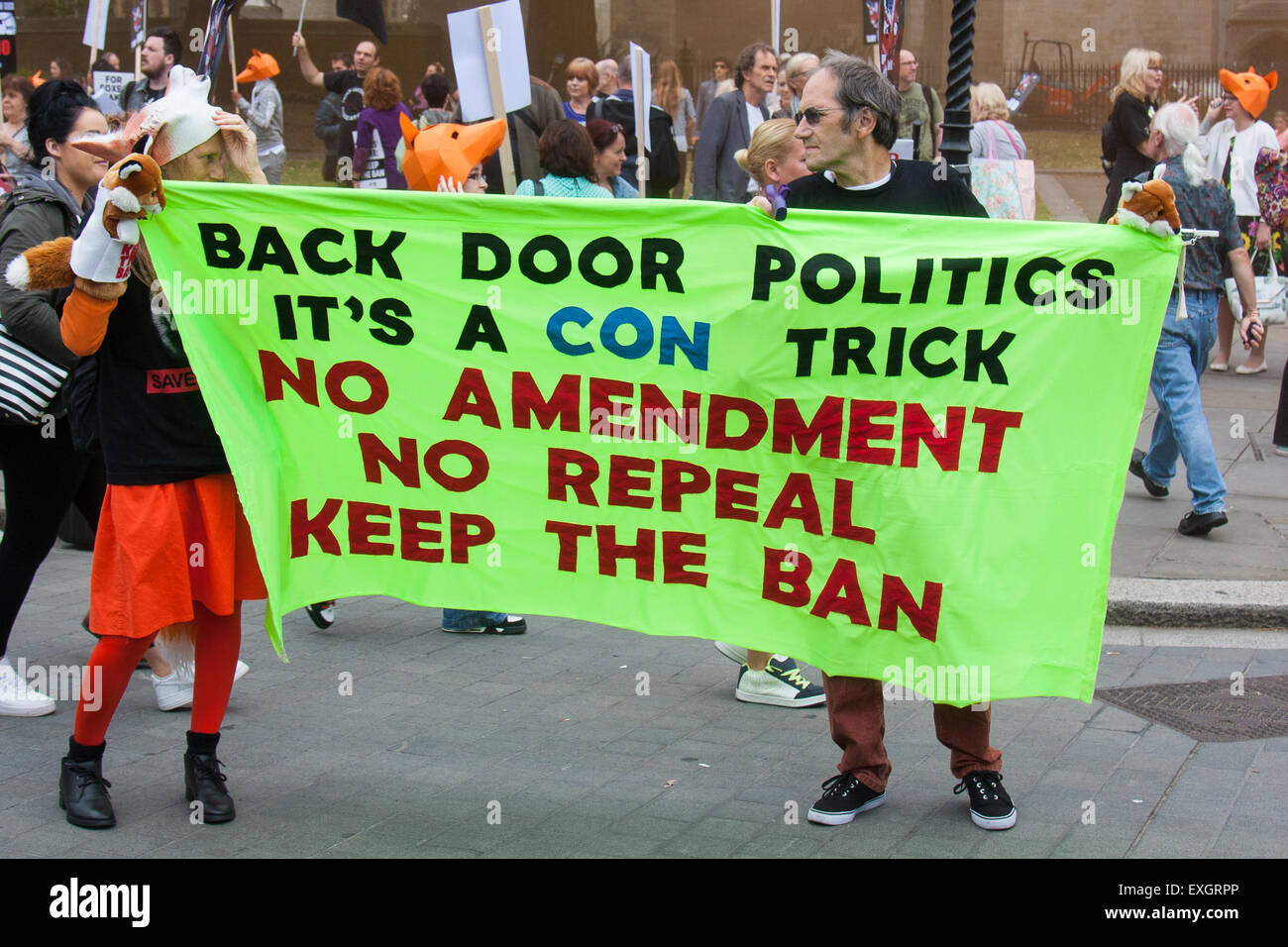 Westminster, London, July 14th 2015. Hundreds of animal rights ...
