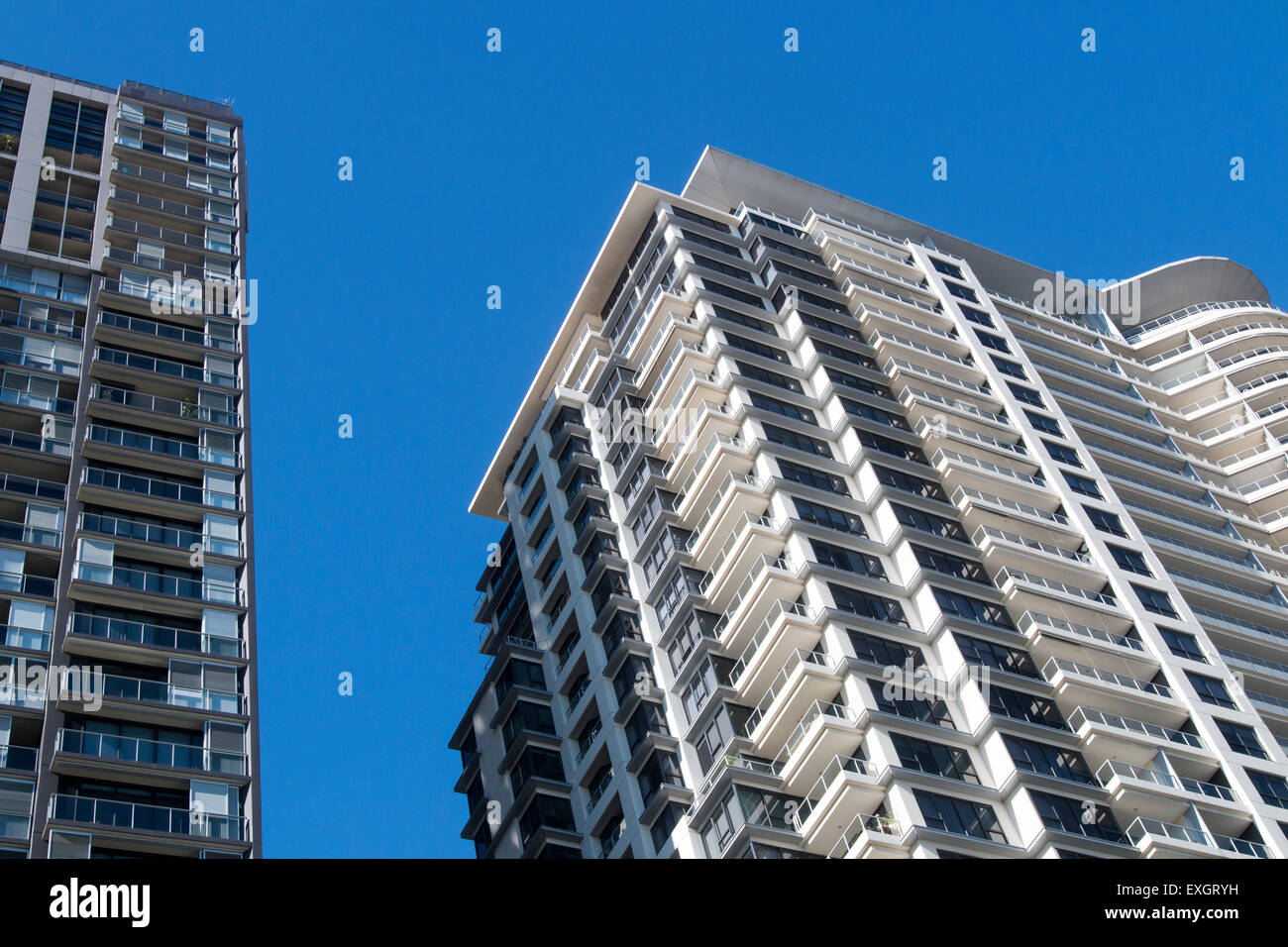 high rise apartment buildings on hickson road, Sydney city centre,new ...