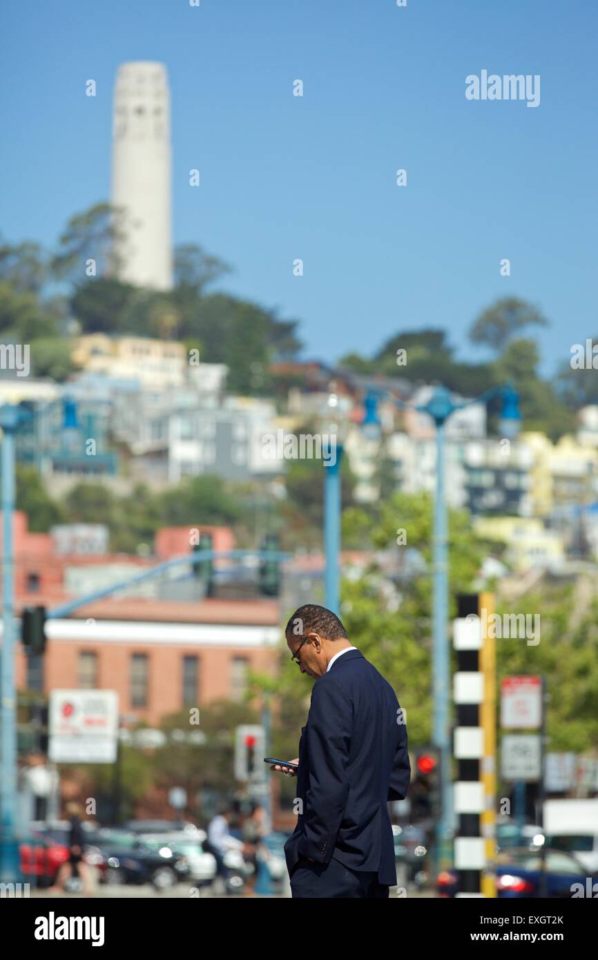 Coit and Cell Stock Photo - Alamy