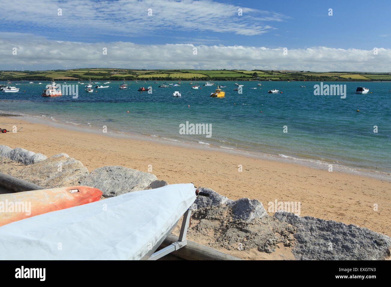 Rock - Camel estuary, North Cornwall, England, UK Stock Photo - Alamy